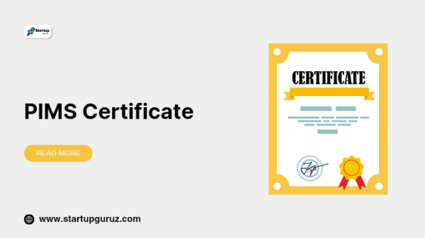 PIMS Certificate - Startup Guruz